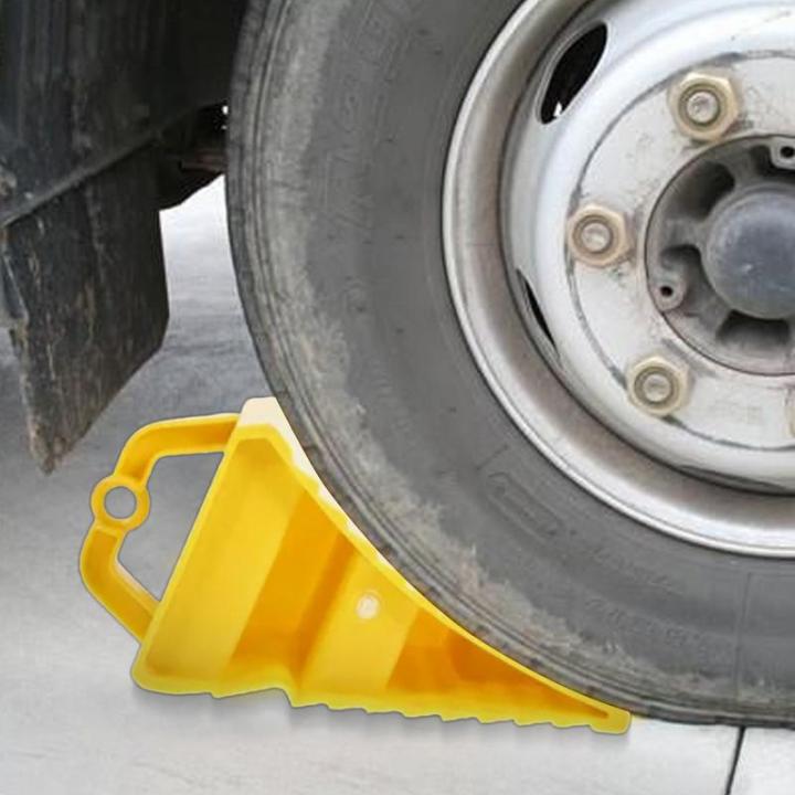 Multipurpose Car Trailer Wheel Chock with Handles Vehicle Truck Tire ...