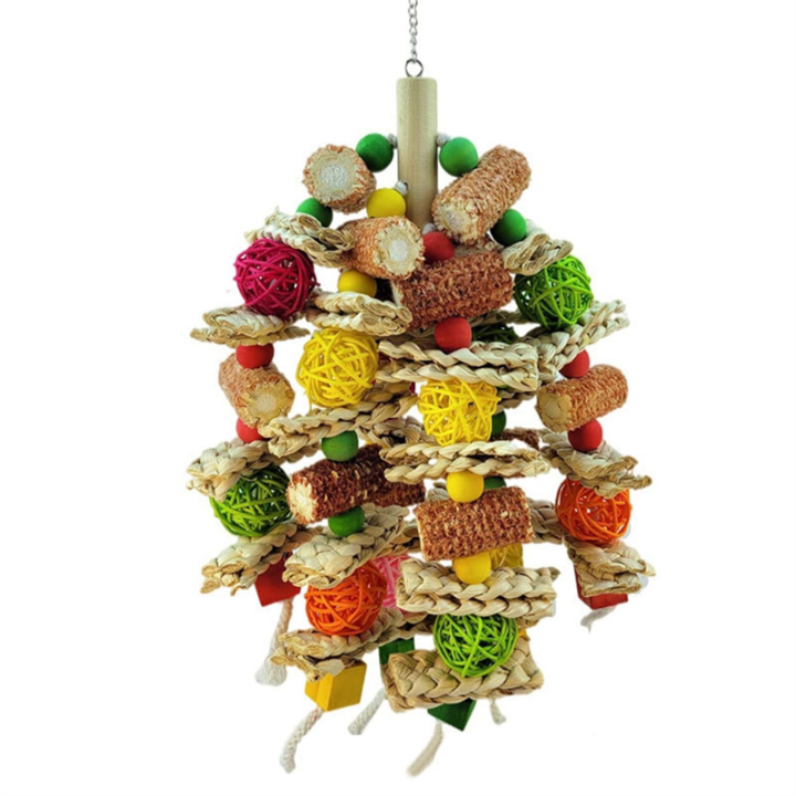 Parrot Toys Natural Corn Cob Bird Chew Toys for Small and Medium-Sized ...