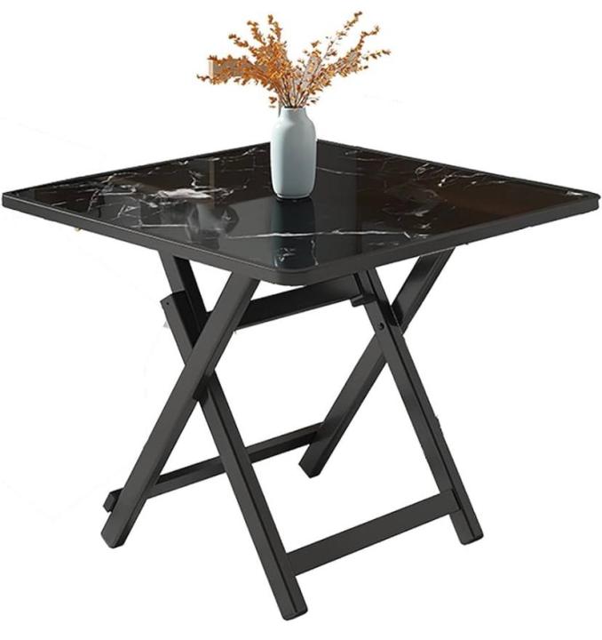 Black Galaxy Foldable Dining Table Portable Modern Minimalist Outdoor ...