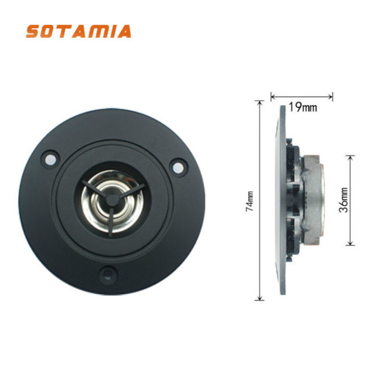SOTAMIA 2Pcs 3 Inch Tweeter Audio Portable Speakers DIY Stereo Mini ...
