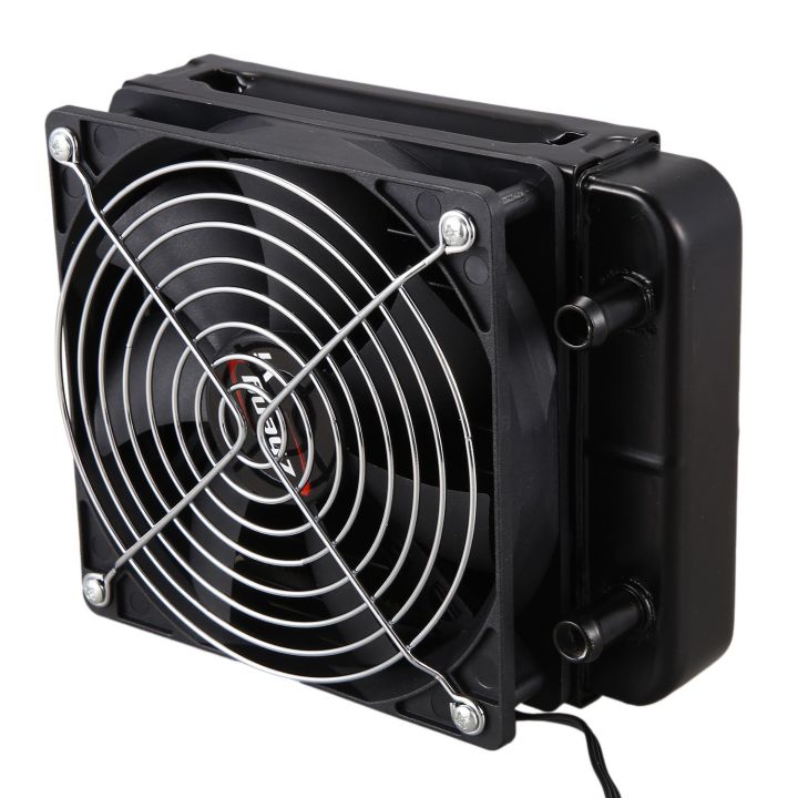 120mm 10 Water Cooling Cpu Cooler Row Heat Exchanger Radiator With Fan ...