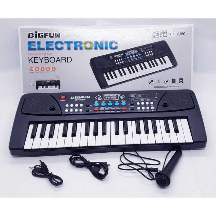 Electronic Piano Big Fun 37 Keys Piano Keyboard with Mic USB Charging ...
