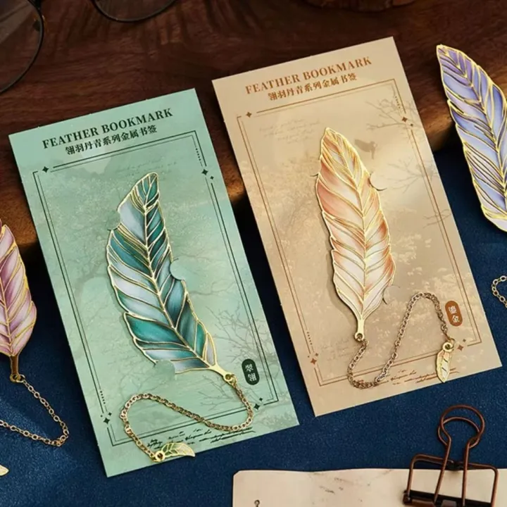 4 PCS New Cute Style Fine Bookmark Metal Elegan Metal Bookmark Retro ...