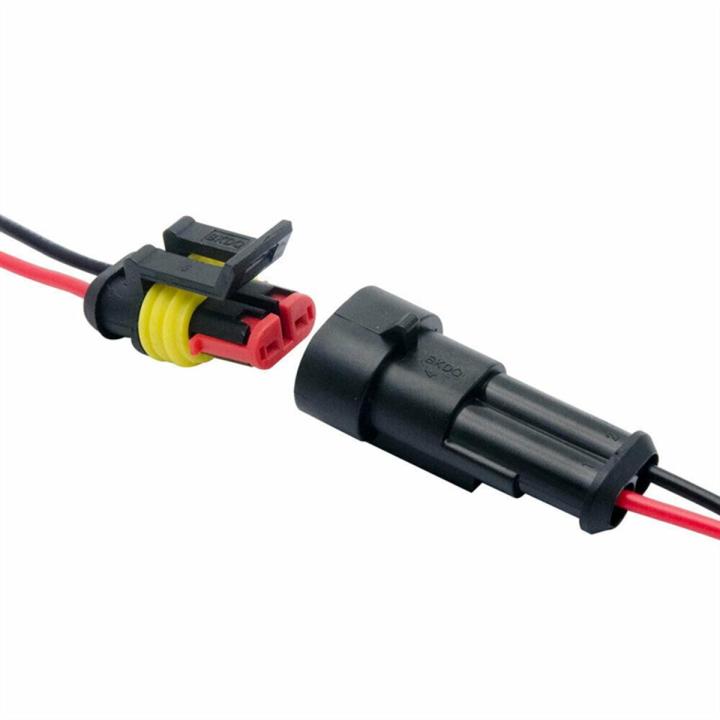 5 Pair 2 Pin Electrical Connectors Car Connectors with Cable for ...