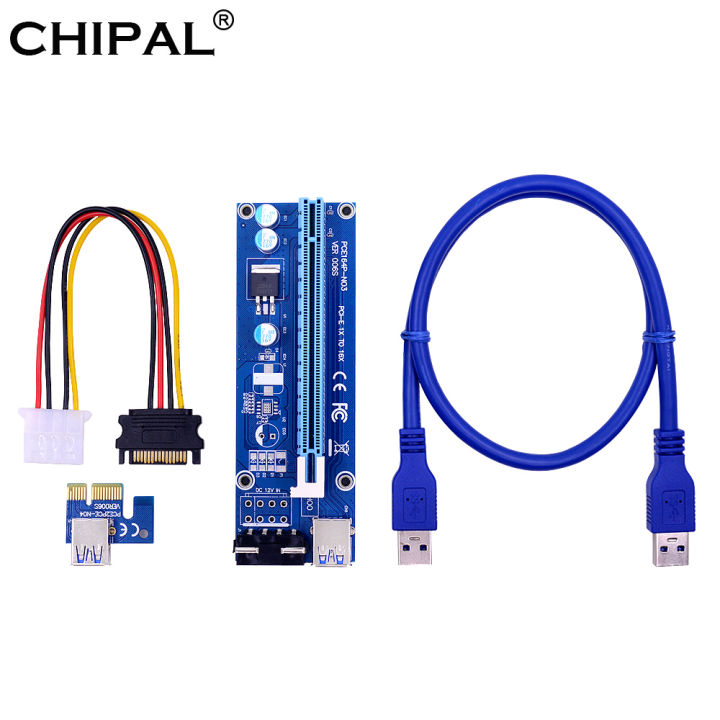 CHIPAL VER006S PCI-E Riser Card 30CM 60CM 100CM USB 3.0 Cable PCI ...