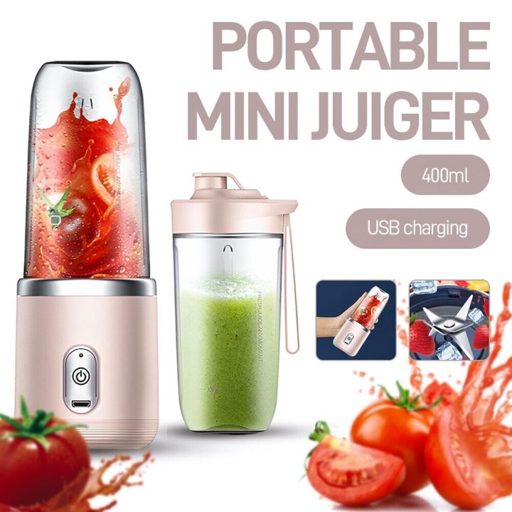 Electric 6 Blade Portable Multifunctional Juice Blender Juicer Cup USB ...