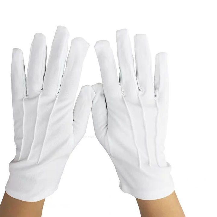 【HOT】 Black Butler Sebastian Michaelis Cosplay White Gloves One Pair ...