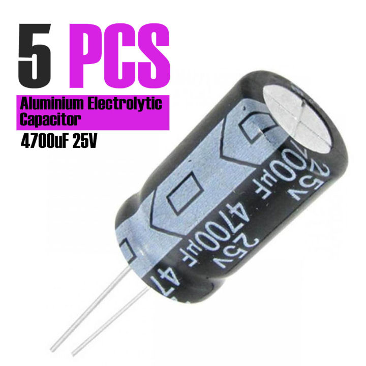 5PCS | Aluminum Electrolytic Capacitor 4700uF 25V | Daraz.lk