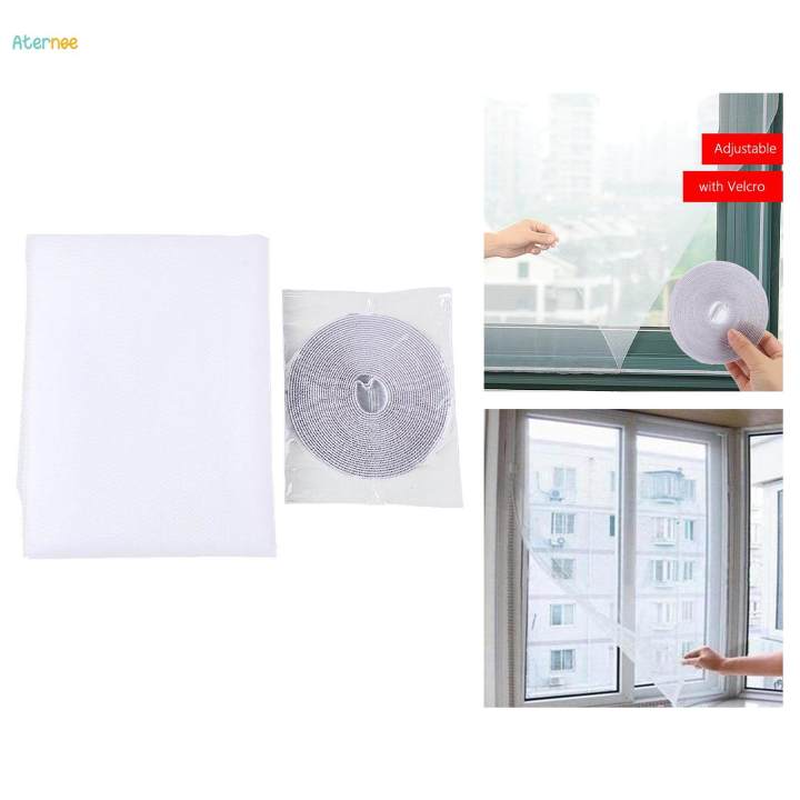 DIY Window Screen Netting Mesh Curtain for Kitchen Patio Entry Window ...