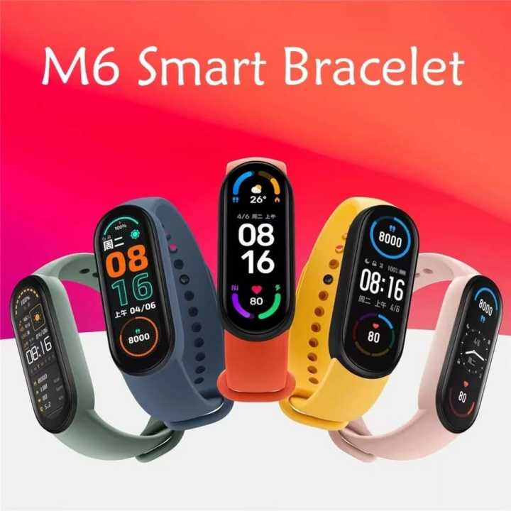 NEW 2021 Smartband M6 Mutil-Sport DIY Watch Face Long Standby Call ...