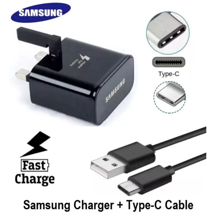 Samsung Charger 3Pin Plug Adapter 5V 9V 2A 3A Charge USB To Type-C ...