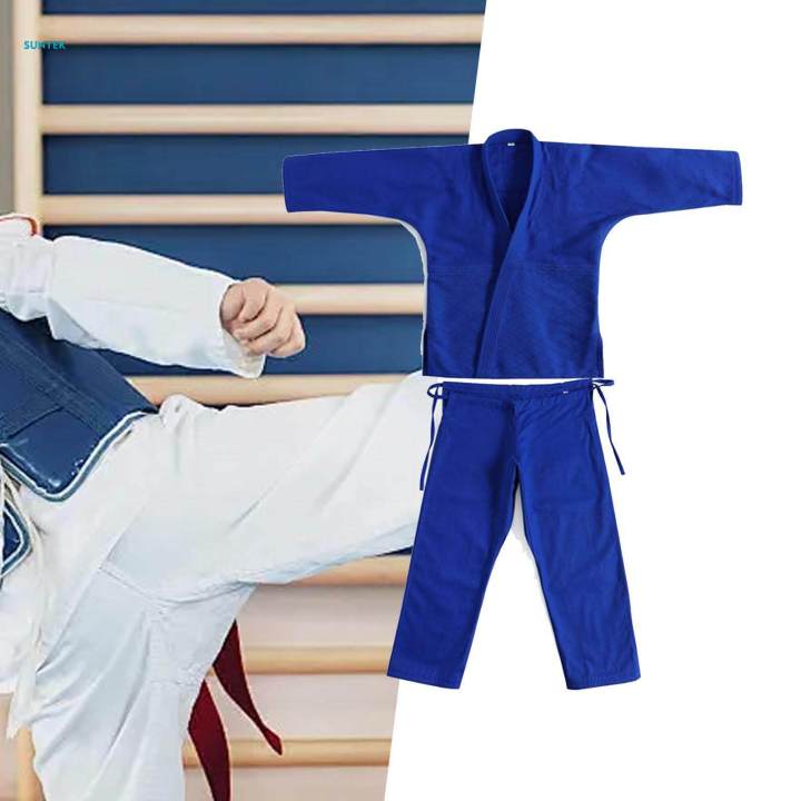 Judo Gi Men Women Clothes Breathable Costumes Dobok Arts Taekwondo Suit ...