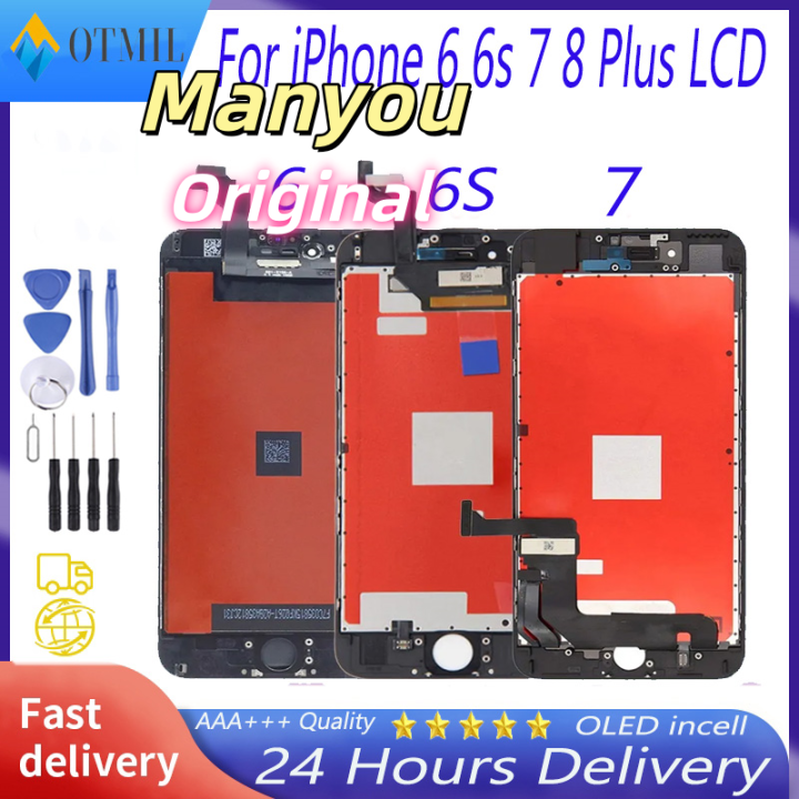 Manyou Grade AAA +++ Screen For iPhone 6 6S 7 8 Plus LCD With Perfect ...