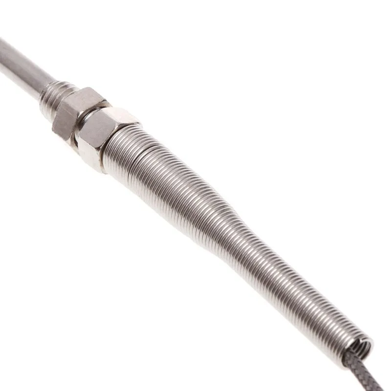 RTD PT100 Temperature Sensor Thread M8 Cable 1M Thermocouple Probe ...