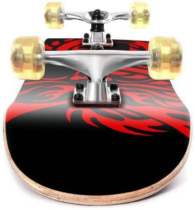 Leosportz 24 inch Skateboard Complete Longboard Double Kick Skate Board ...