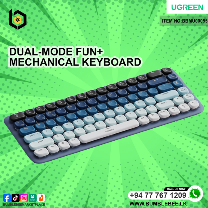 "Dual-Mode FUM + Mechanical Keyboard – Wireless & Wired Gaming Keyboard ...