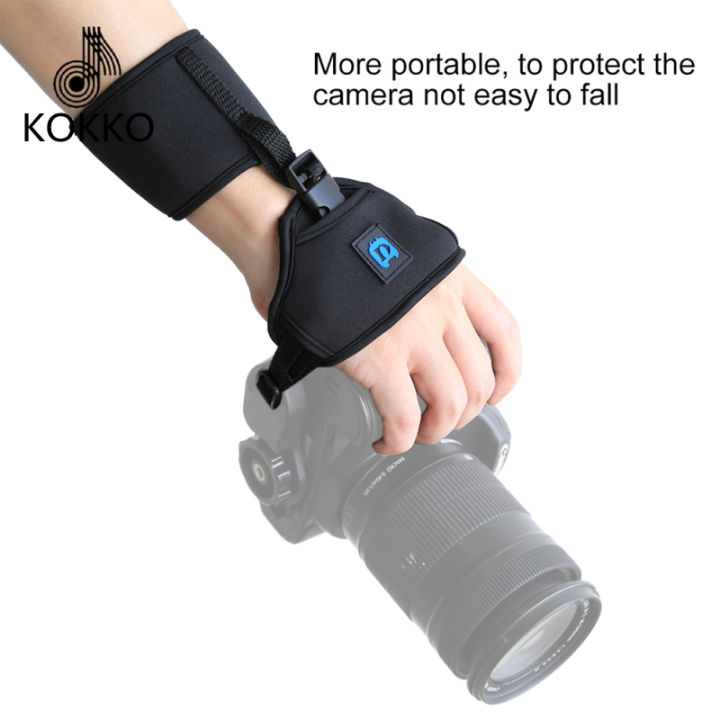 KOKKO PULUZ Wrist Camera Strap for SLR/DSLR Camera with 1/4 Inch Screw ...