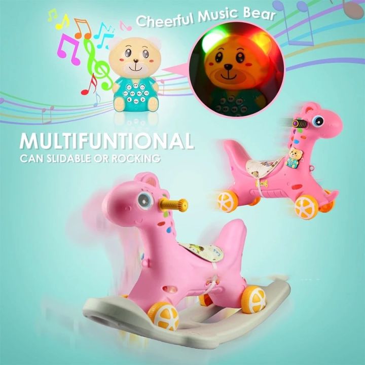 Rocking Horse |Kids Rocking Horse Push Car |LMH 35LK |BLKTO | Daraz.lk