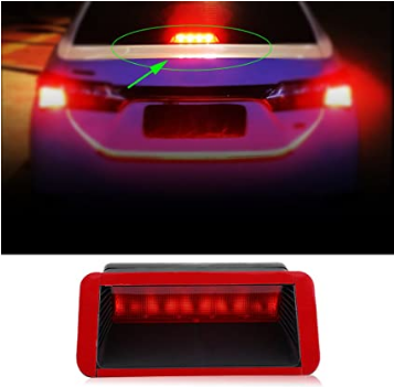 Universal 5 LED Car Third Brake Light, High Mount Level Third 3RD Brake ...