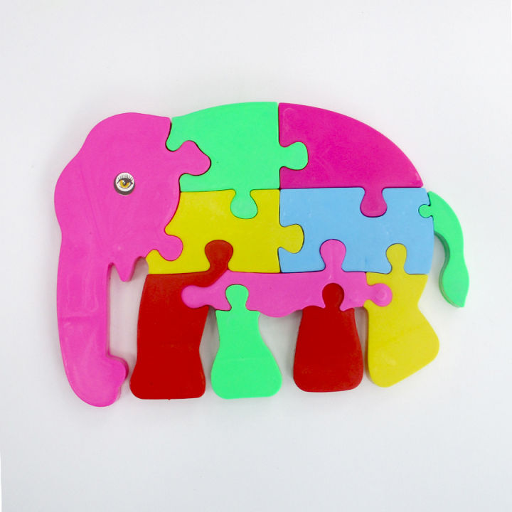 Kids Learning Puzzle Blocks-Elephant shape | Daraz.lk