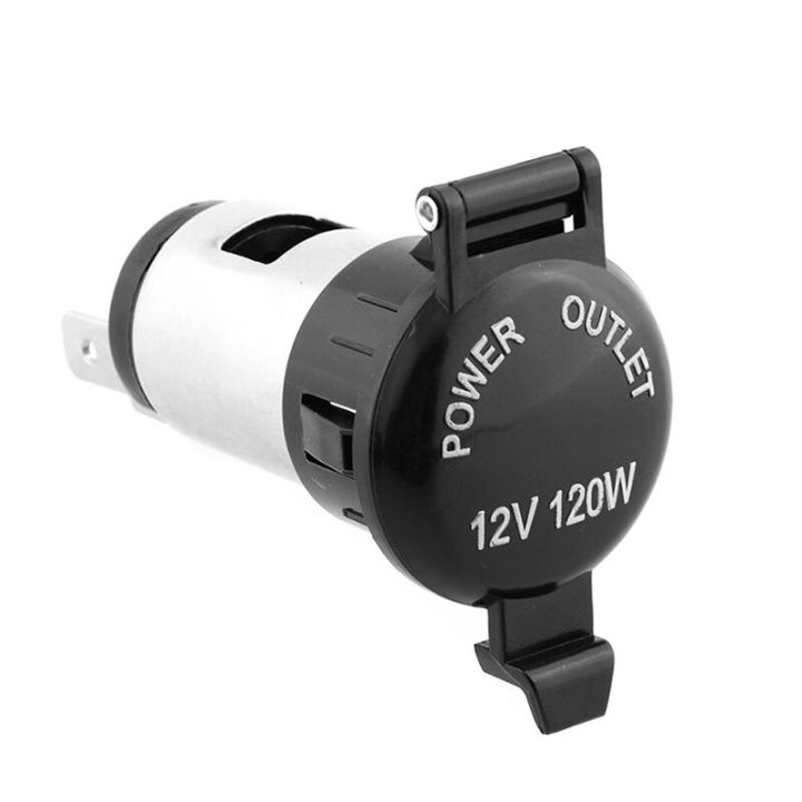 Car Cigarette Lighter Adapter Power Plug Plastic Motorcycle Car Truck ...