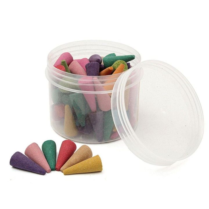 80 Pcs Box Incense Cones Sticks Mixed Scents Fragrance Relax Burner ...