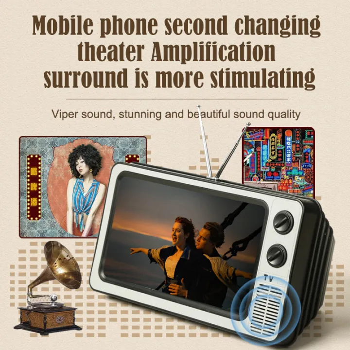 12 Inch 3d Mobile Phone Holder Hd Video Amplifier Sound Surround ...