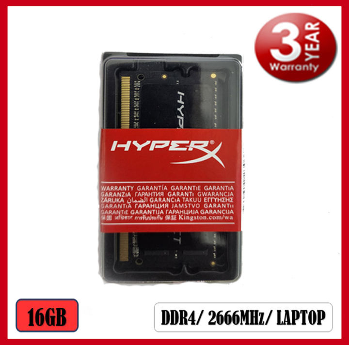 Kingston HyperX RAM DDR4 16GB/ Laptop/2666MHz CL120 260-Pin SO-DIMM Memory Ram (HX426S15IB2/16 ...