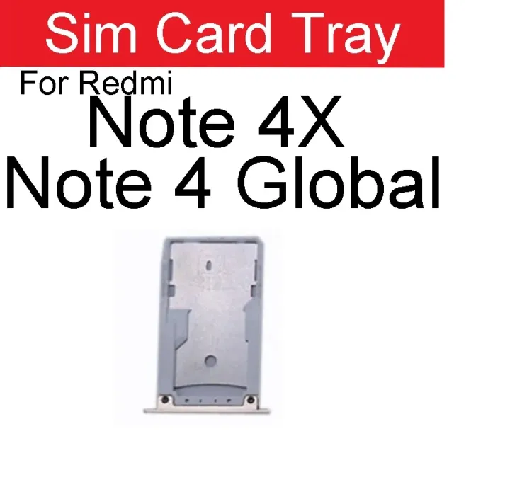 Xiaomi Redmi Note 4 4X Sim Tray Global 4G 64G Sim SD Card Adapter Cell ...