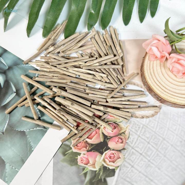 100x Wooden Dowel Rods Multipurpose for Building Projects Macrame ...