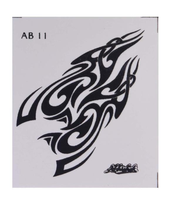 Body Tattoo Stickers - Black | Daraz.lk