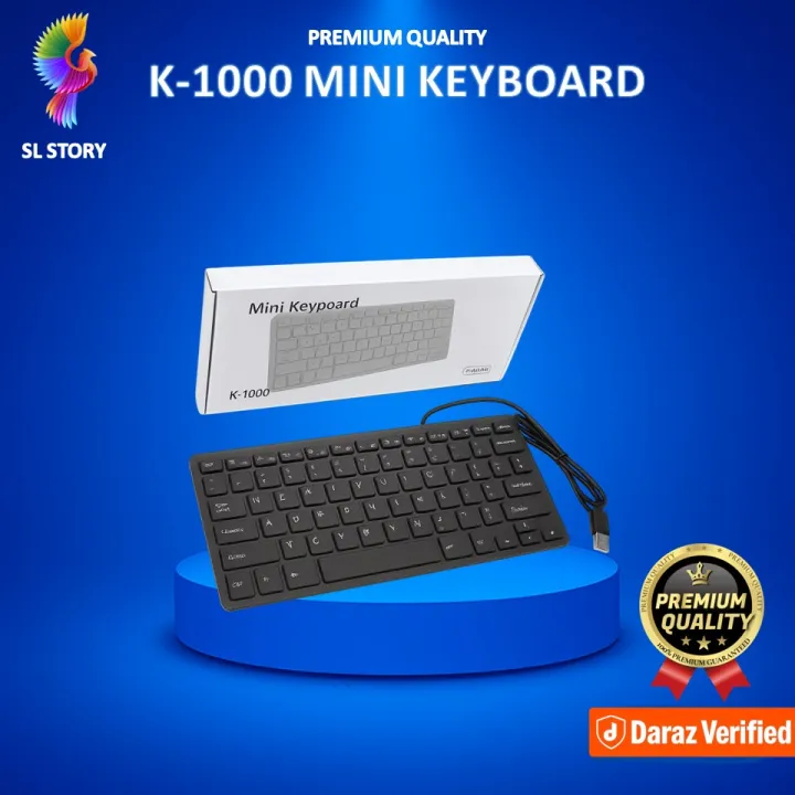K1000 USB Computer PC Keyboard Plug and Play Mini Keyboard Wired ...