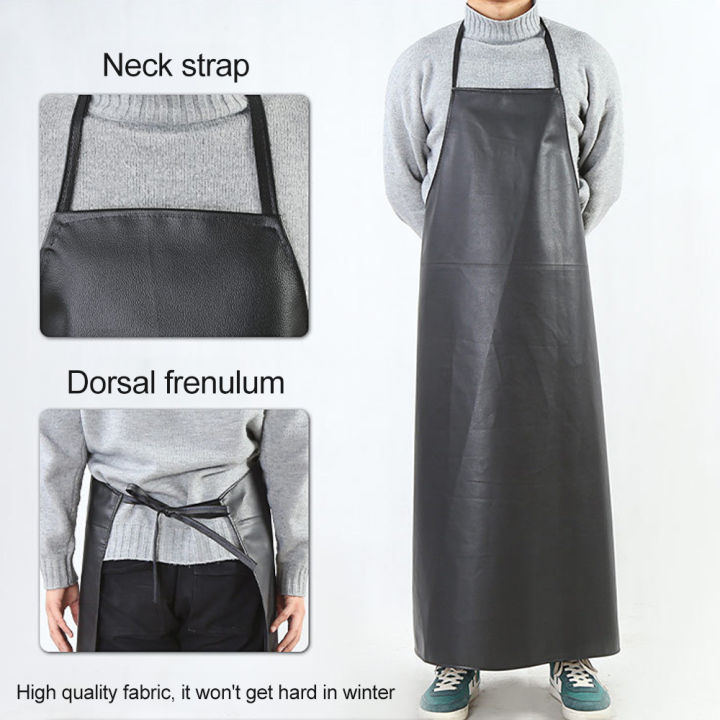 PVC Waterproof Apron Food Factory Apron Acid And Alkali Resistant Low ...