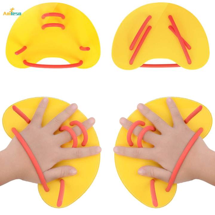Swimming Hand Paddles Swim Training Hand Fin Flat Paddles Swim Training ...