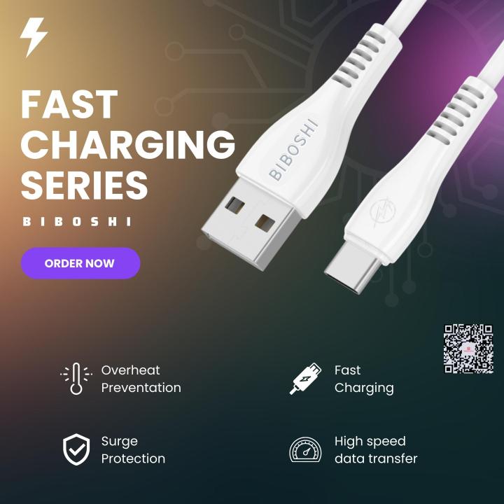 Biboshi Type C Super Charging & Data Cable Branded 3A Output | Daraz.lk
