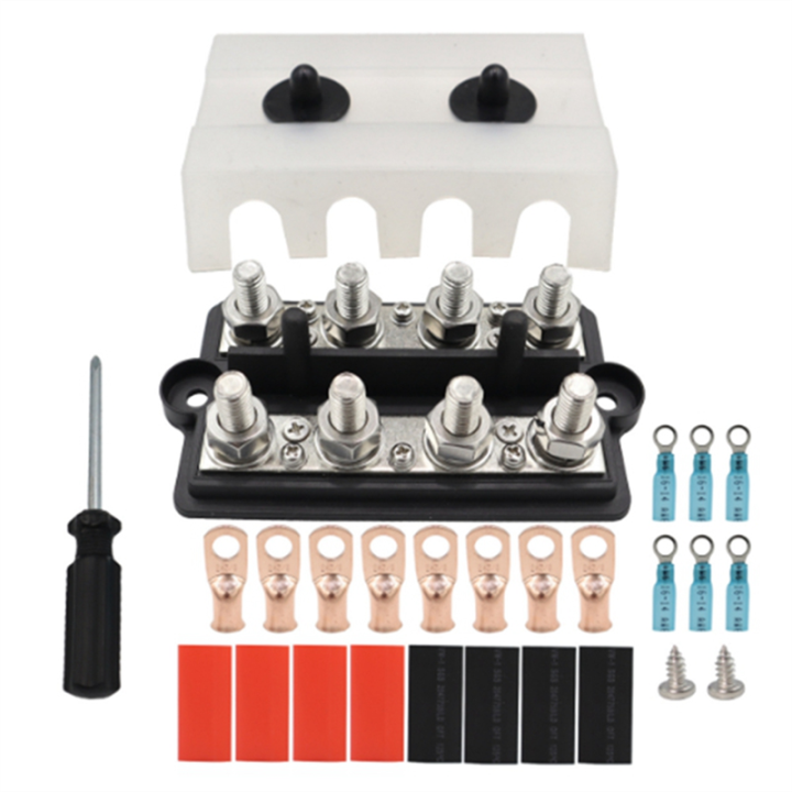 M10Busbar Box Board Double Row 4-Terminal Circuit Current Busbar Cable ...