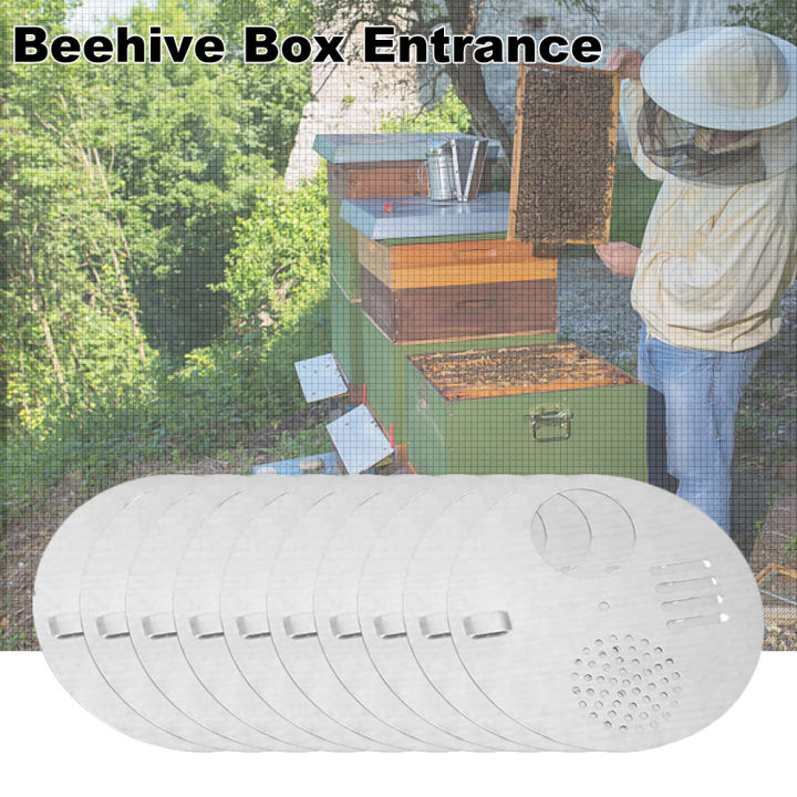 Migeet 10PCS Stainless Steel Beehive Nuc Box Entrance Gate Beehive Tool ...