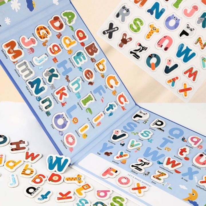 Montessori English Letter Matching Magnetic Alphabet Letters Book Math ...
