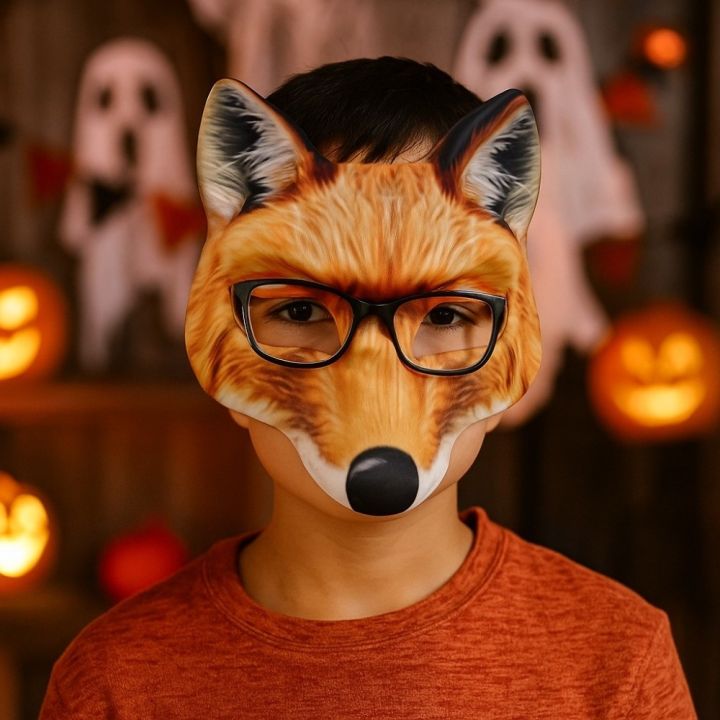 Funny Wolf Halloween Werewolf Husky Party Props Tiger EVA Elastic ...