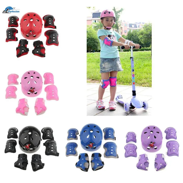 7 Child Roller Skating Knee Wrist Guard Elbow Pad | Daraz.lk