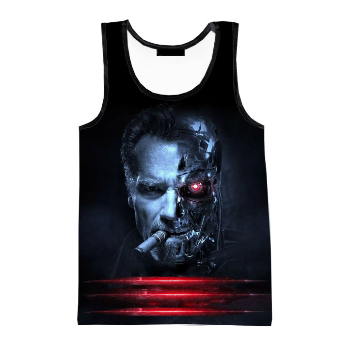 Movies Terminator 3D Printed tank tops new fashion summer Men ...