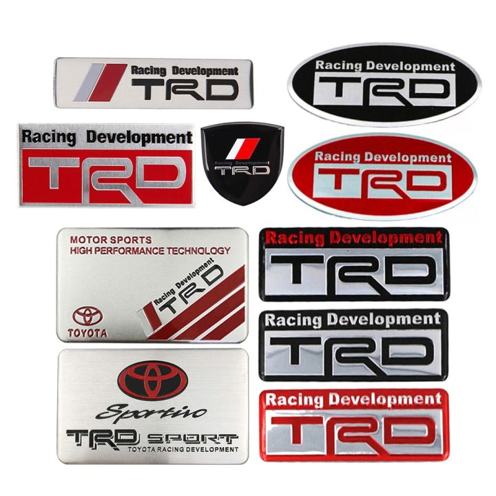 TRD Logo Aluminum Alloy Car Body Sticker Nameplate for Toyota tacoma ...