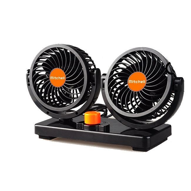24V Car Fans Cooling Air Fan Powerful Dashboard Electric Car Fan ...