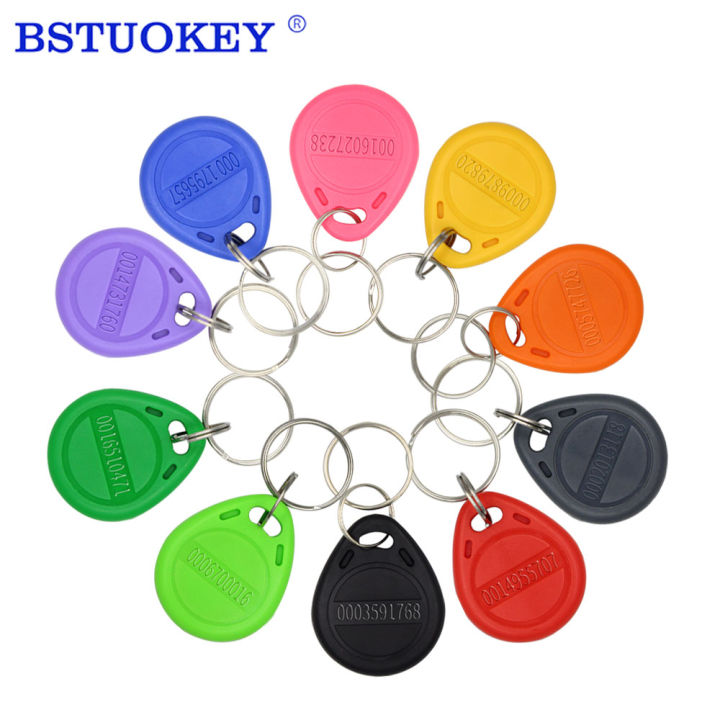 10pcs Tag 125khz Proximity Keyfobs Key Fob Access Control Reader Smart ...