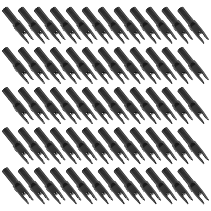 60 Pack Archery Arrows Nock ID 6.2mm Arrows Nocks Insert Tail for DIY ...