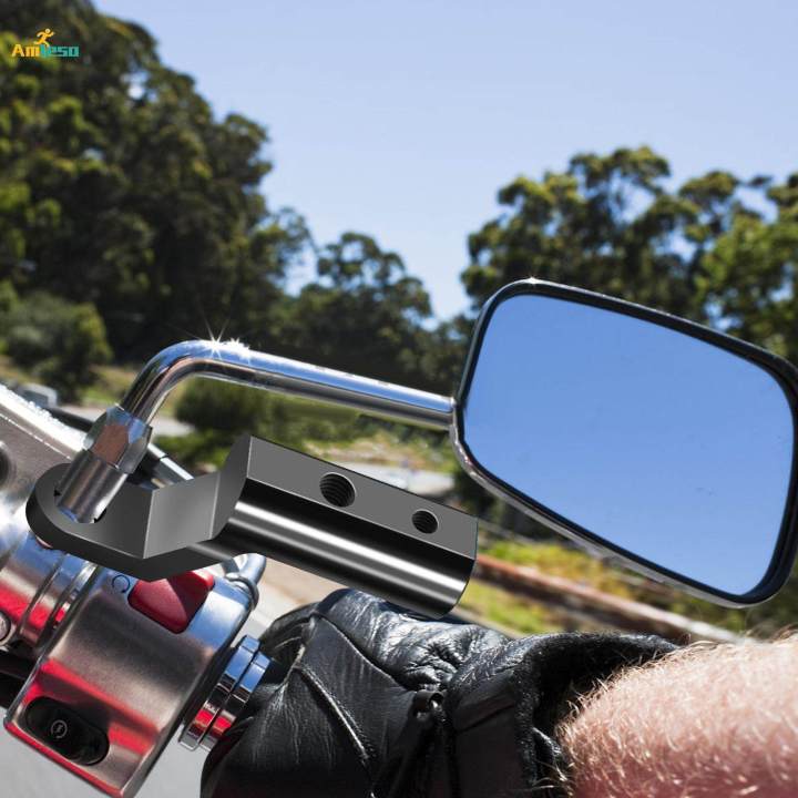 Motorcycle Rear View Mirror Mount Extension Post Easily Install Handle ...