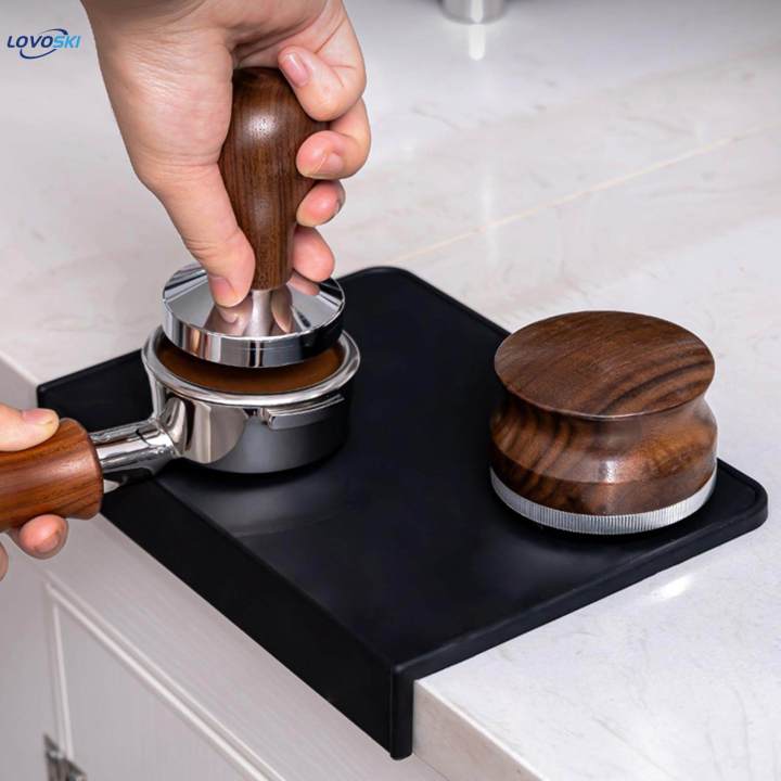 Espresso Tamper Mat Silicone Corner Tamper Pad Non Slip Tamp Mat for ...