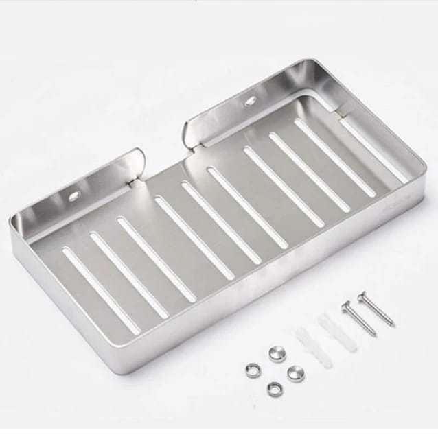 Double Soap Dish Holder wall mounted Soap drain rack two Soaps can ...