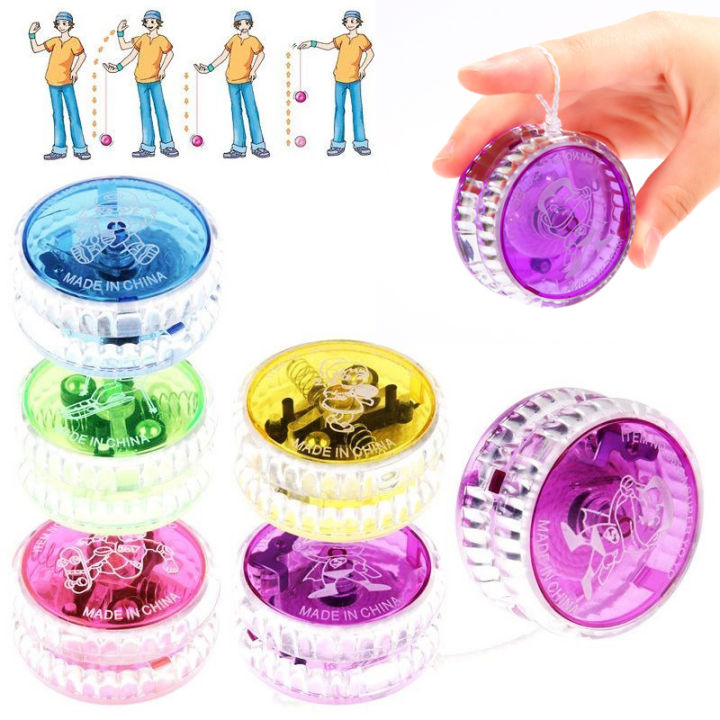 2Pcs Creative Hobby Magic YoYo LED Light Classic Toys Fun Games Yo Yo ...