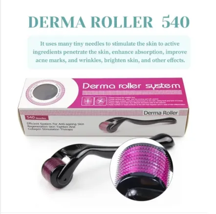 Derma Roller System Professional Derma Roller 0.5mm 540 for Acne, Skin ...